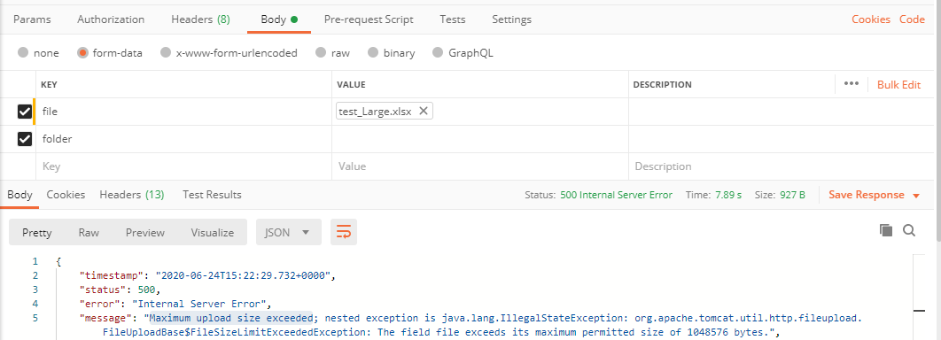 스프링 S3 버킷 업로드 이슈: Maximum upload size exceeded; nested exception is java.lang ...