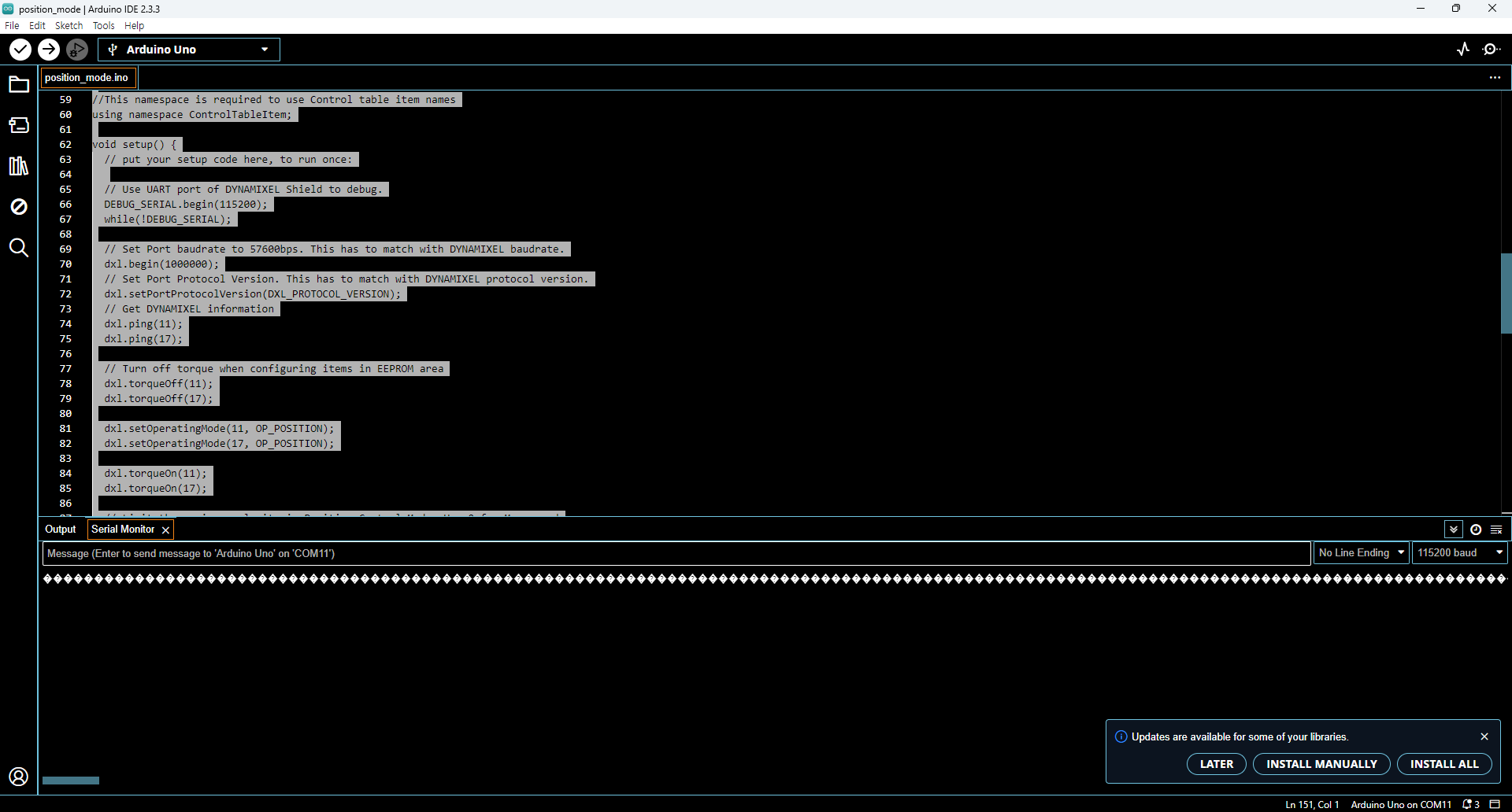 [Humanoid] Dynamixel AX-12A 동시 구동