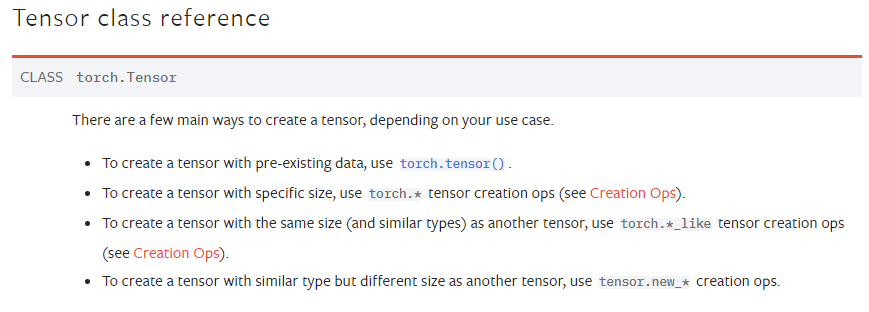 torch.Tensor와 torch.tensor의 차이