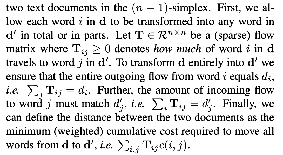 From Word Embeddings To Document Distances