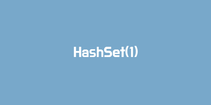 HashSet(1)