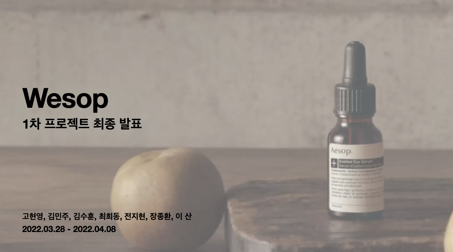 [project] Wesop 프로젝트 회고록