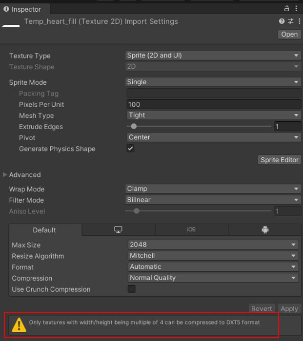 [Unity] 텍스처 압축 with DTX5 format
