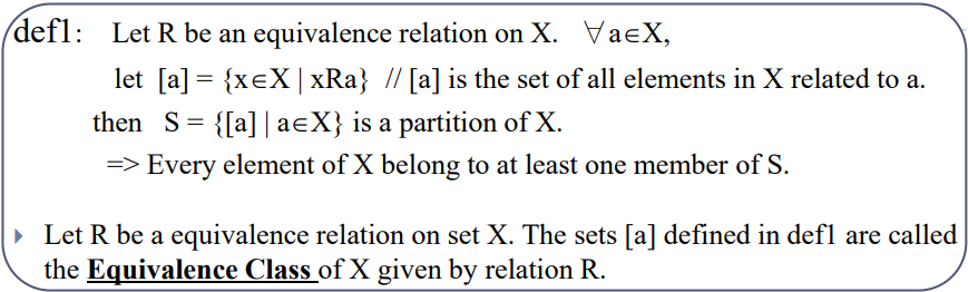 Equivalence relations, Closure
