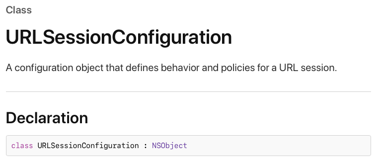 URLSession, URLSessionConfiguration, URLSessionTask