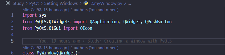 [에러수정] 파이썬 PyQt5 에러 수정하기