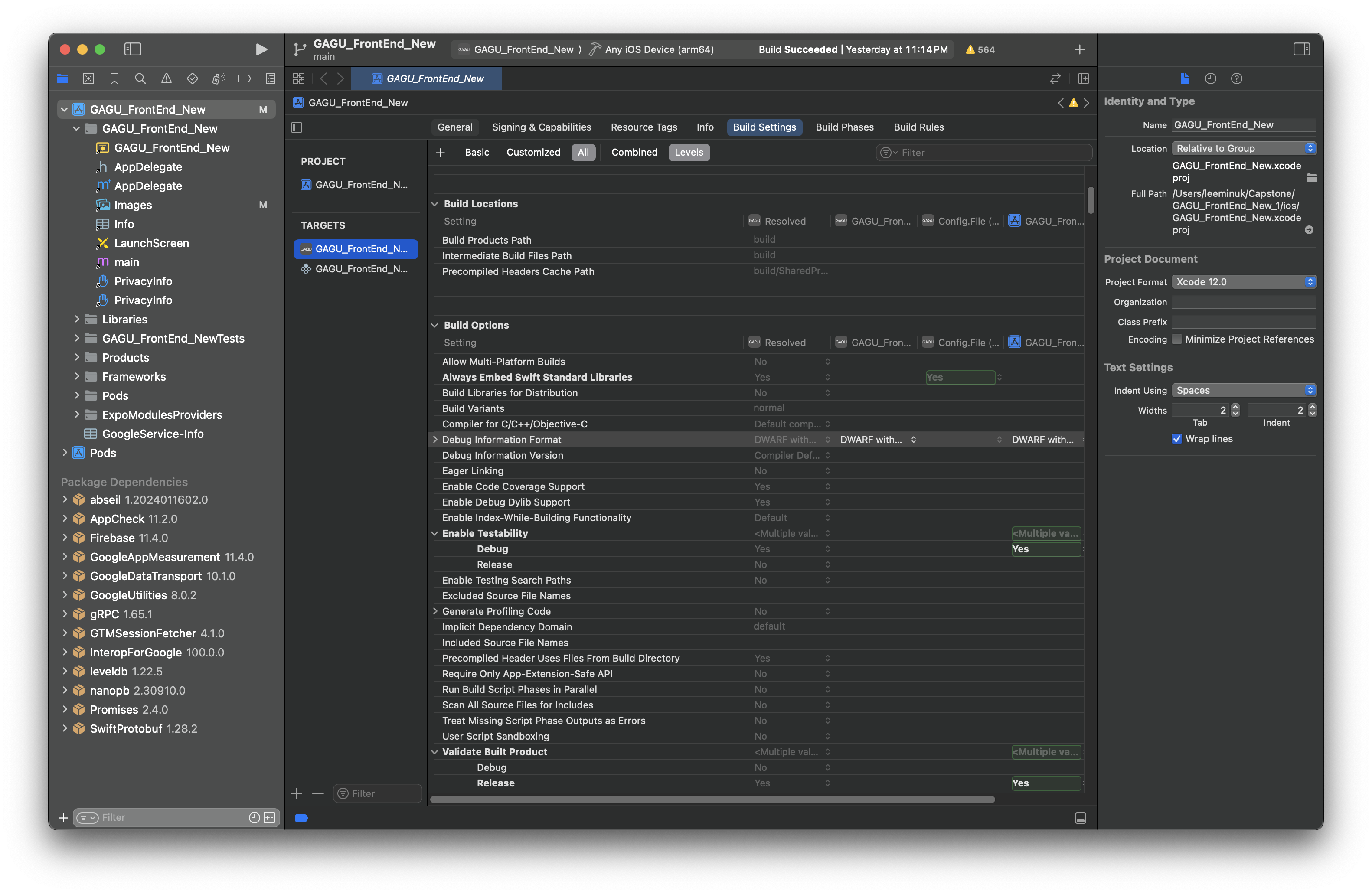 iOS 출시 일대기3(hermes.framework의 dSYM 파일 누락 경고 )