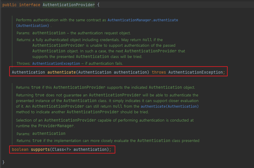 AuthenticationProvider