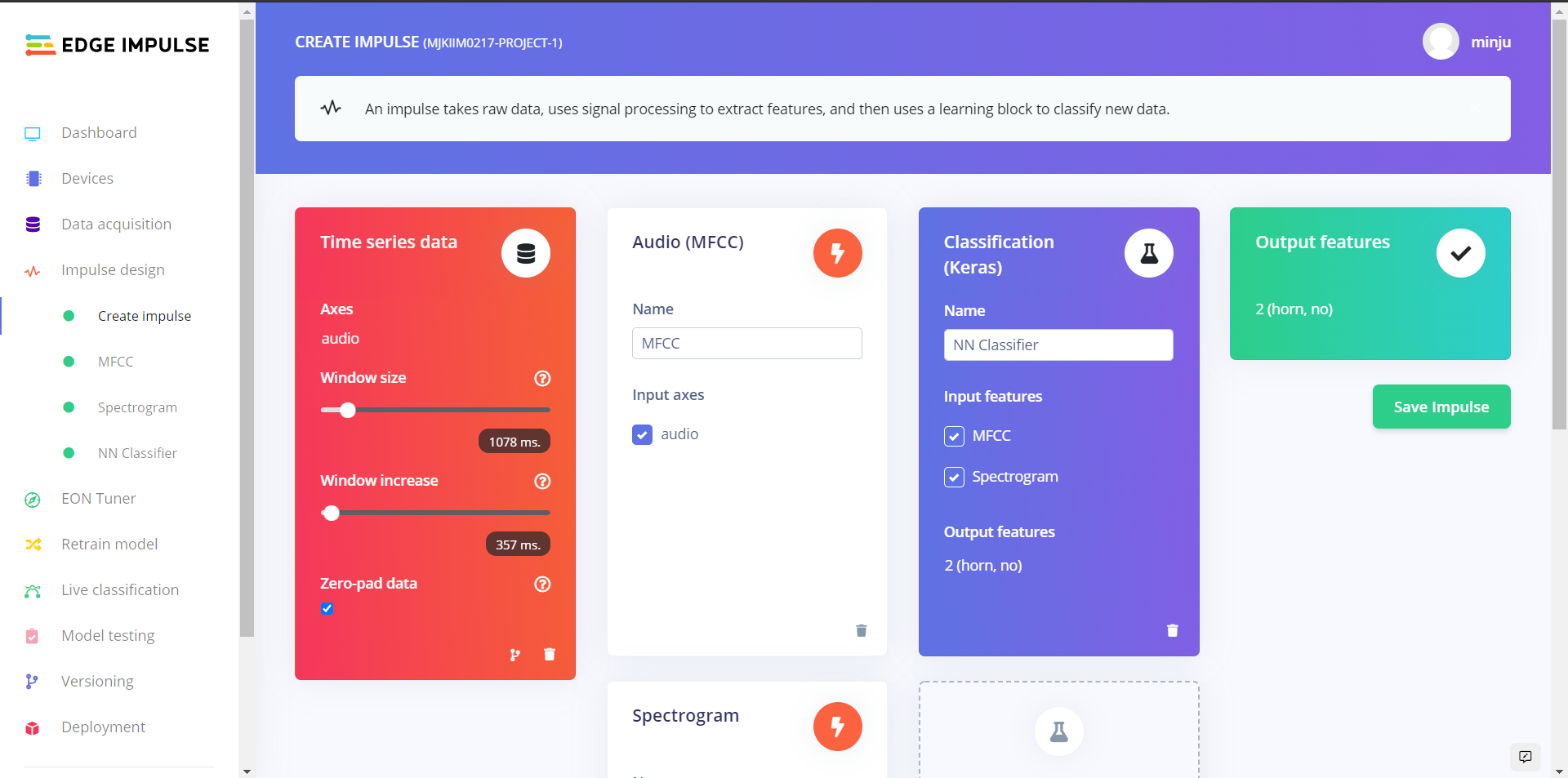 TinyML 개발을 위한 Edge Impulse 사용기