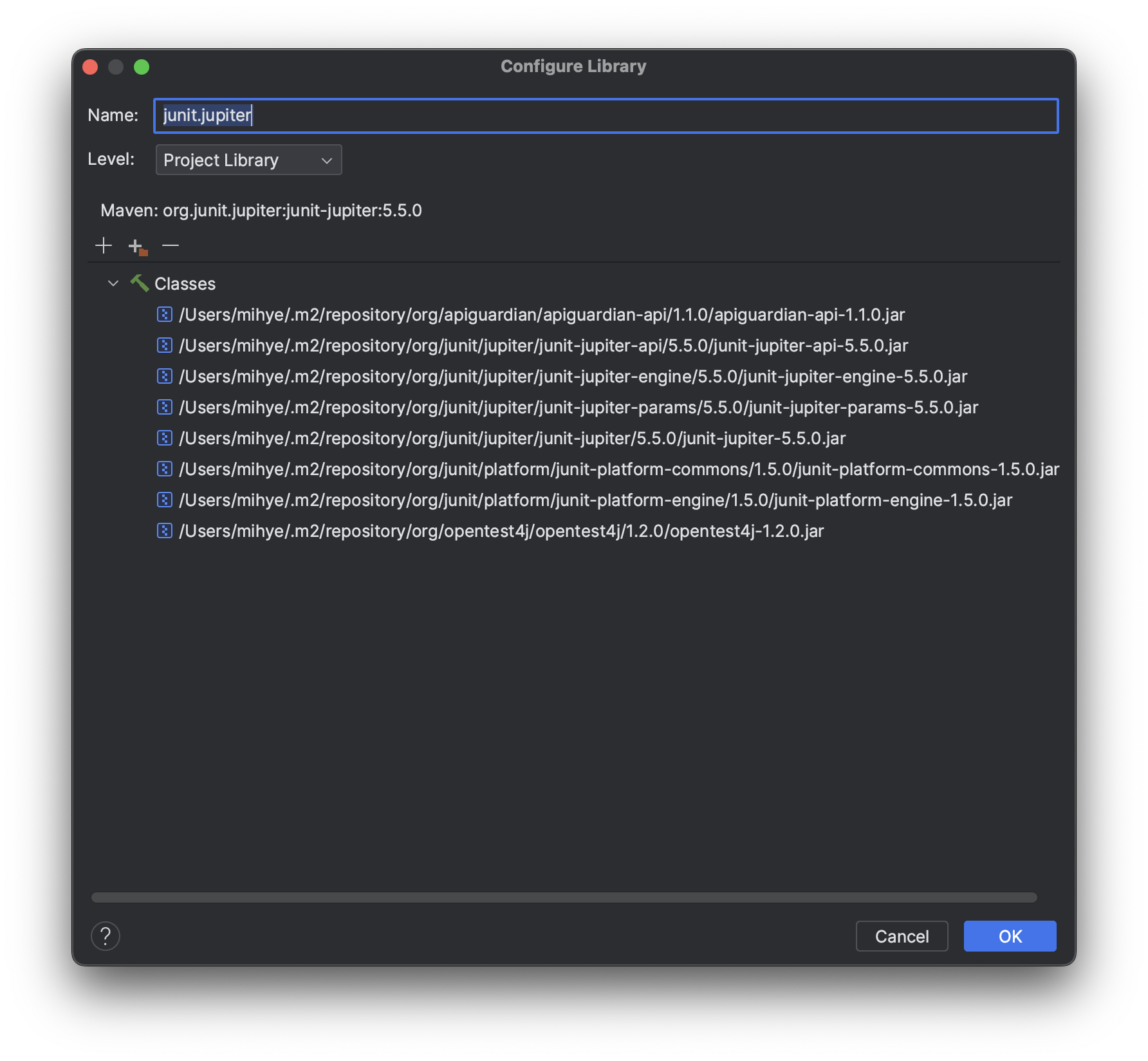 TDD를 위한 인텔리J에서 JUnit 설정