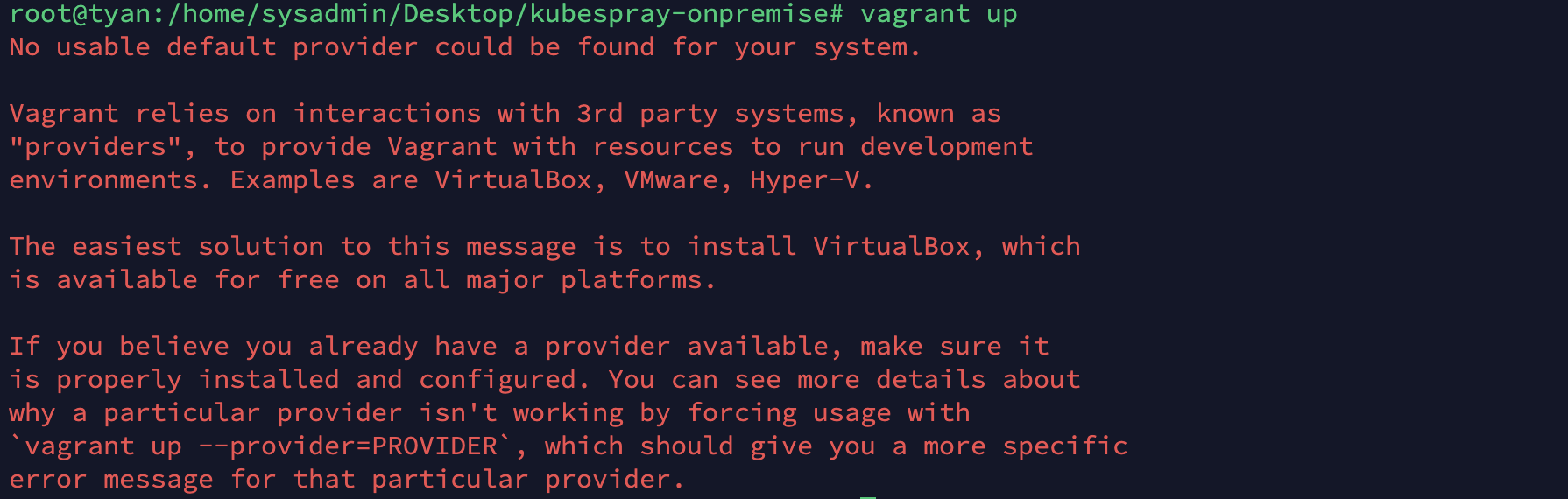 Ancible, Vagrant, Kubespray를 활용해서 온프레미스 쿠버네티스 구축하기!
