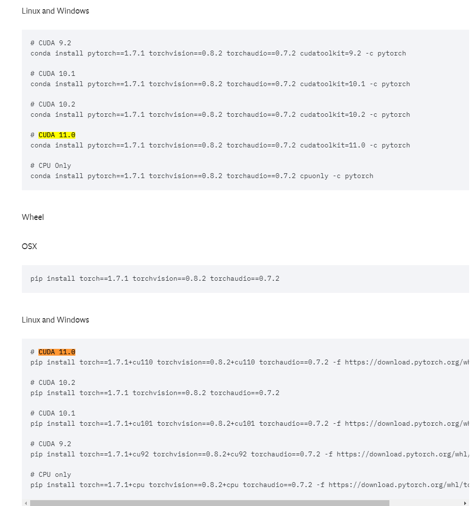 [Error] GPU 환경 세팅하기
