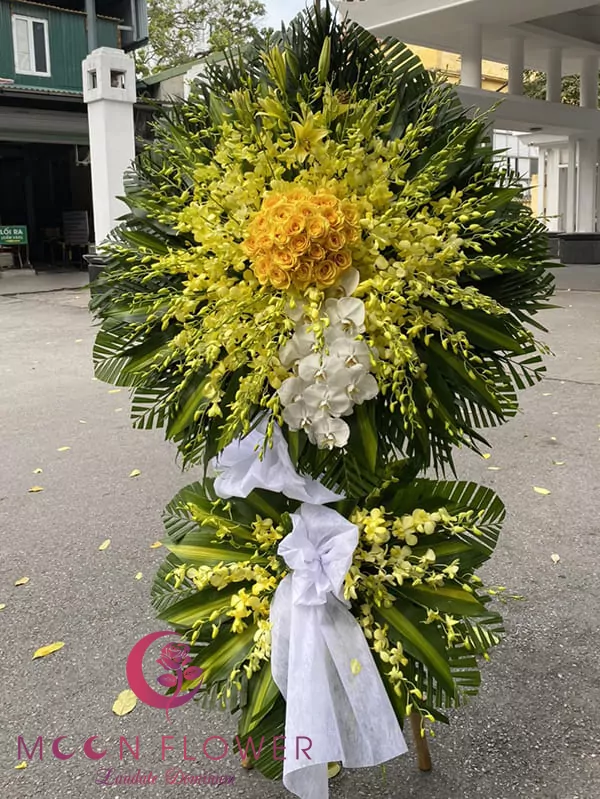 Kệ hoa đám tang lan vàng - Cõi Phúc