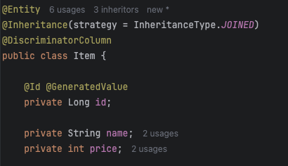 [TIL] JPA 객체 상속 DB 맵핑 전략