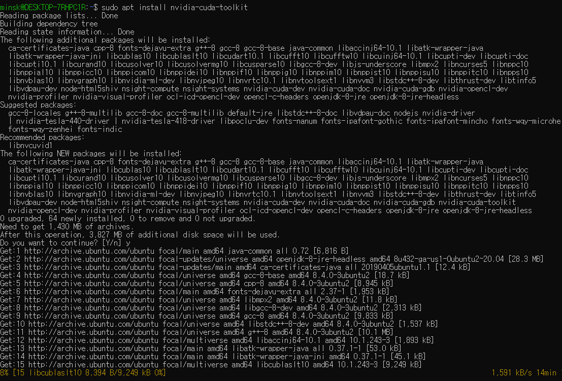 Wsl2 Ubuntu 에서 Cudawsl2 Gpu 드라이버 설치