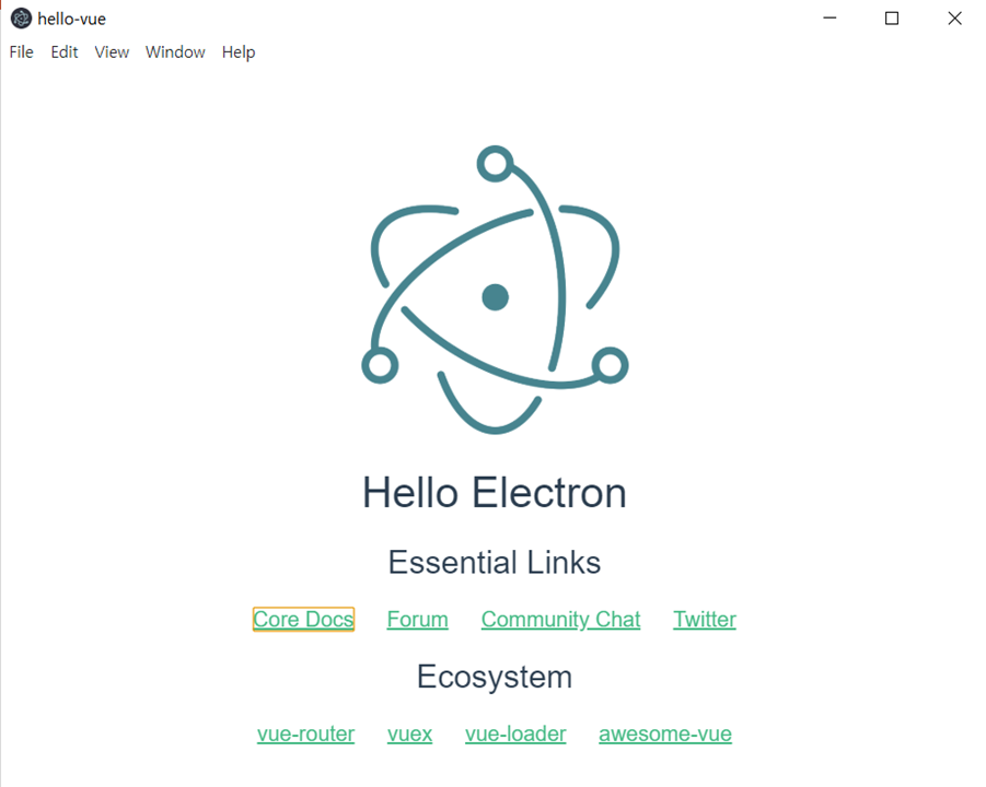 Vscode로 Electron 시작하기 Hello Electron