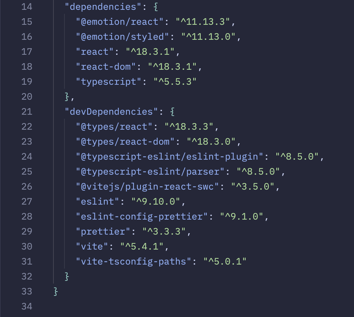 dependencies와 devDependencies의 차이