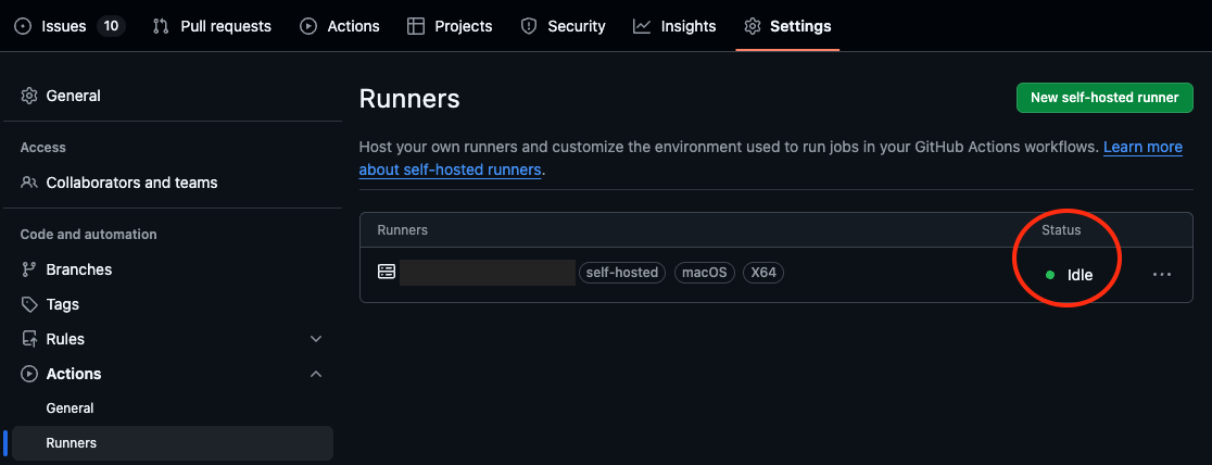 Github Action에서 Self-Host 설정 방법