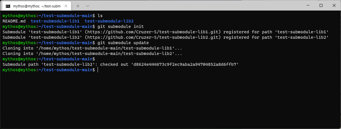 [GIT] submodule 사용하기