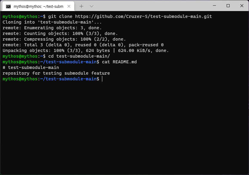 [GIT] submodule 사용하기