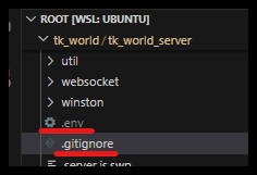 초기세팅 | git .env파일 push 안되게 해야함