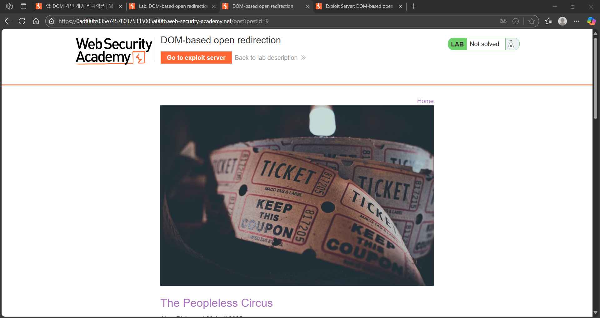 웹해킹 프로젝트_4주차 과제 : Open Redirect