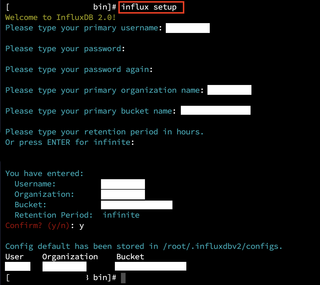 InfluxDB 2.0 install