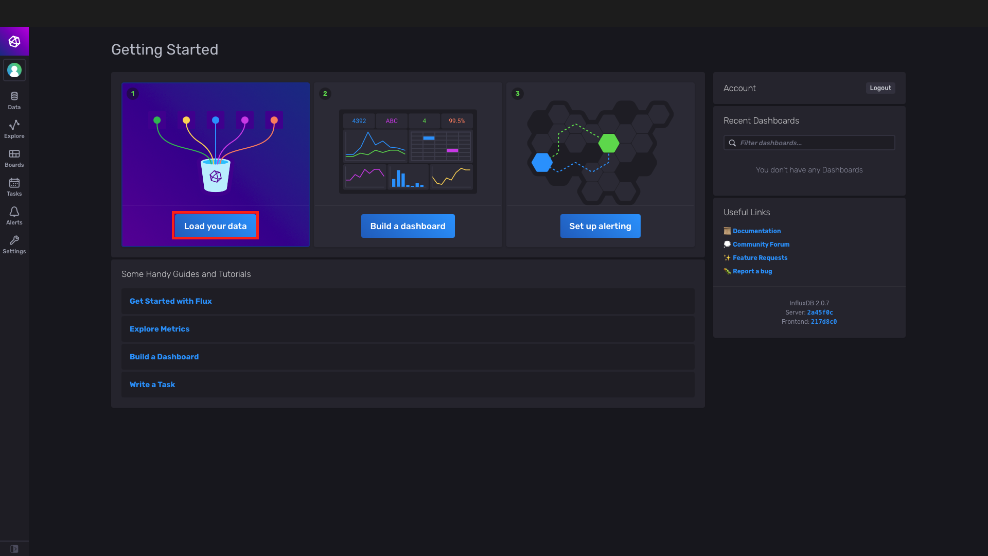 InfluxDB 2.0 install