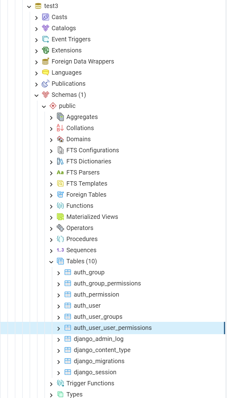 PostgreSQL 설치 및 drf와 연동