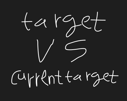 target vs currentTarget