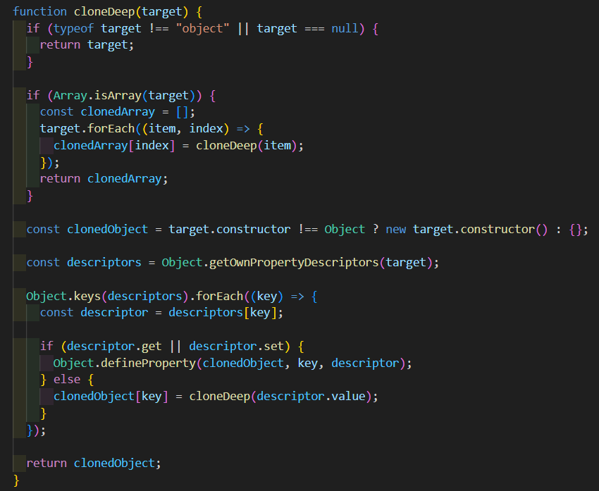 [자바스크립트] cloneDeep을 직접 구현해보며, 깊은 복사 깊게 이해하기