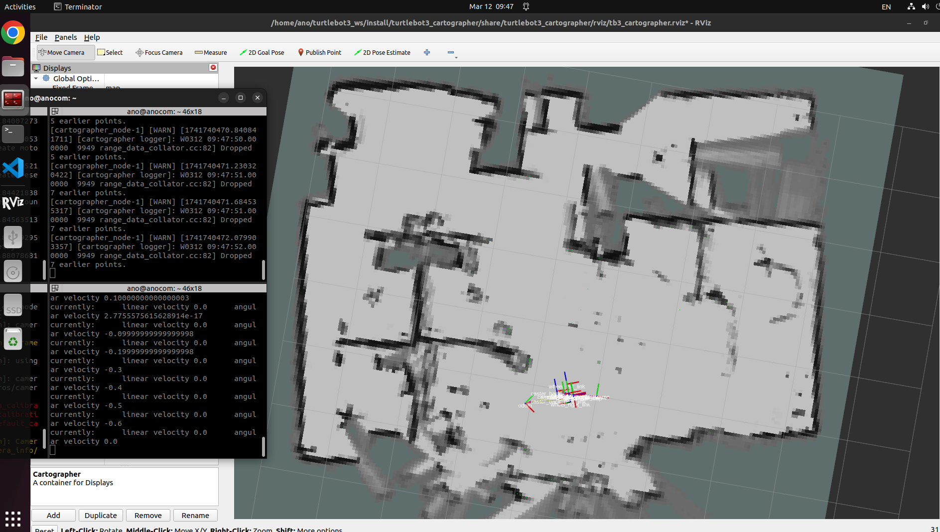 #21 TurtleBot3 Waffle 실제로 작동해보기 | Jetson Orin Nano (22.04 / ROS 2 Humble)