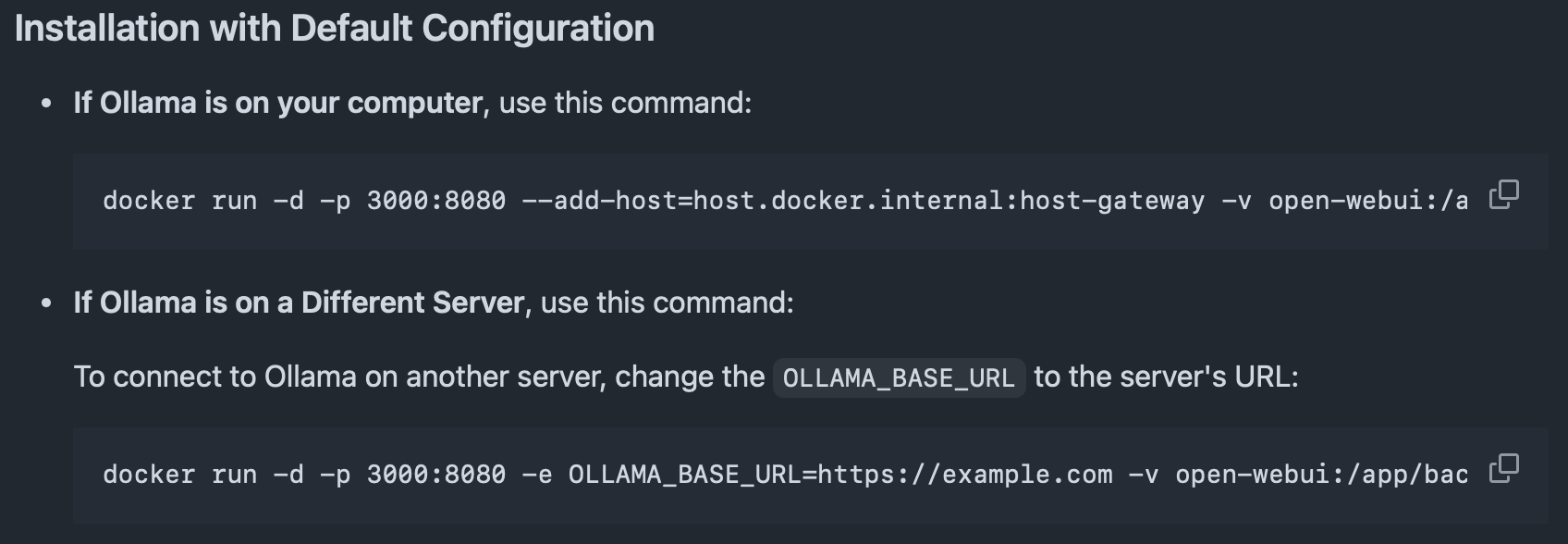 Docker + Ollama + Open WebUI + Gemma3
