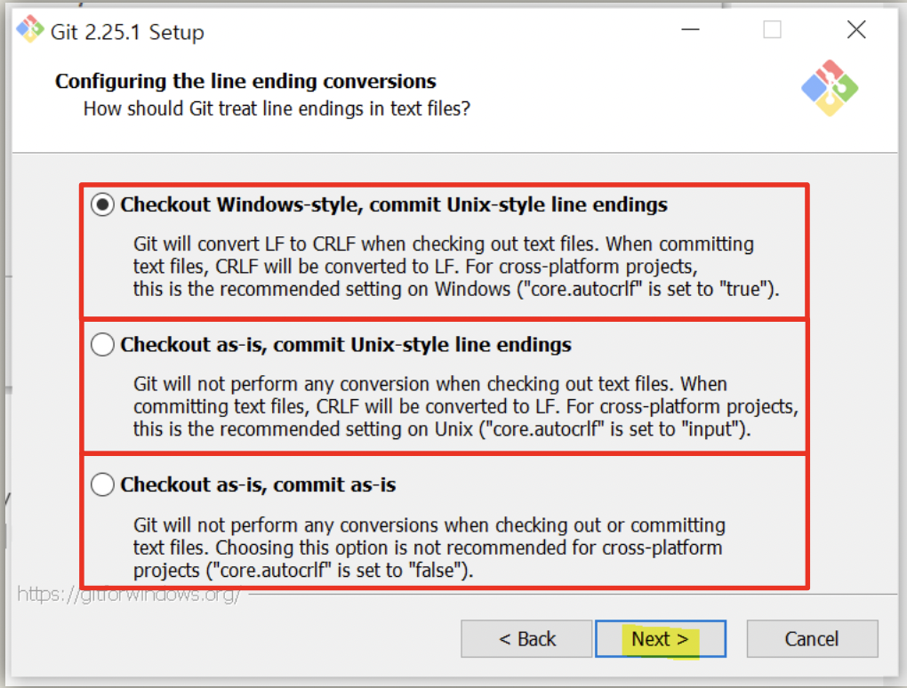 Git Line Configuration