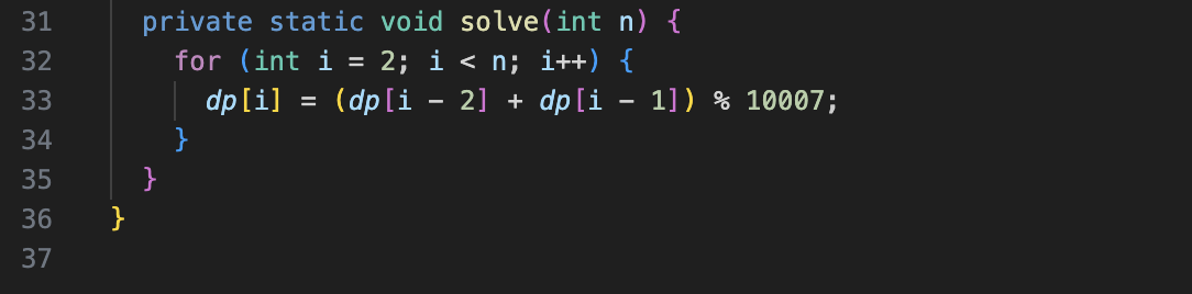 [백준] 11726 _ 2xn 타일링 (Java)