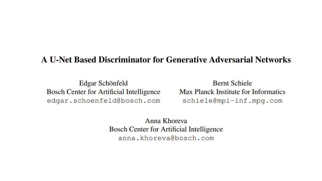 [논문 리뷰] A U-Net Based Discriminator for Generative Adversarial Networks