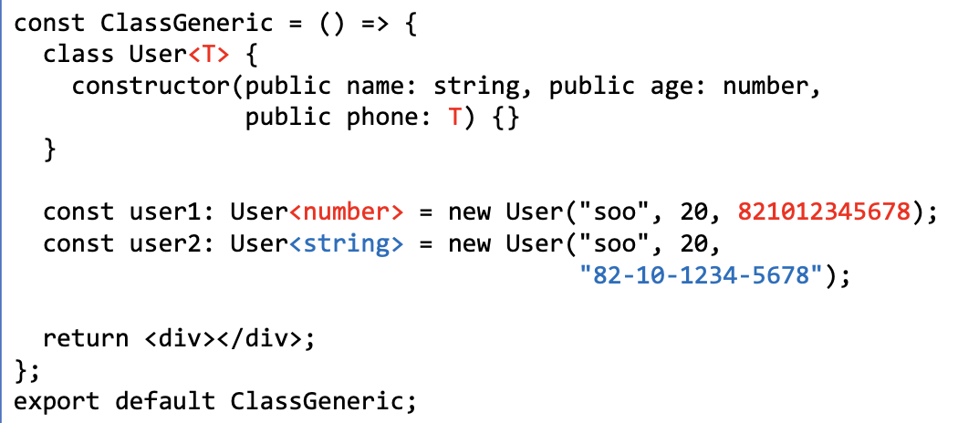 'TypeScript' Generic