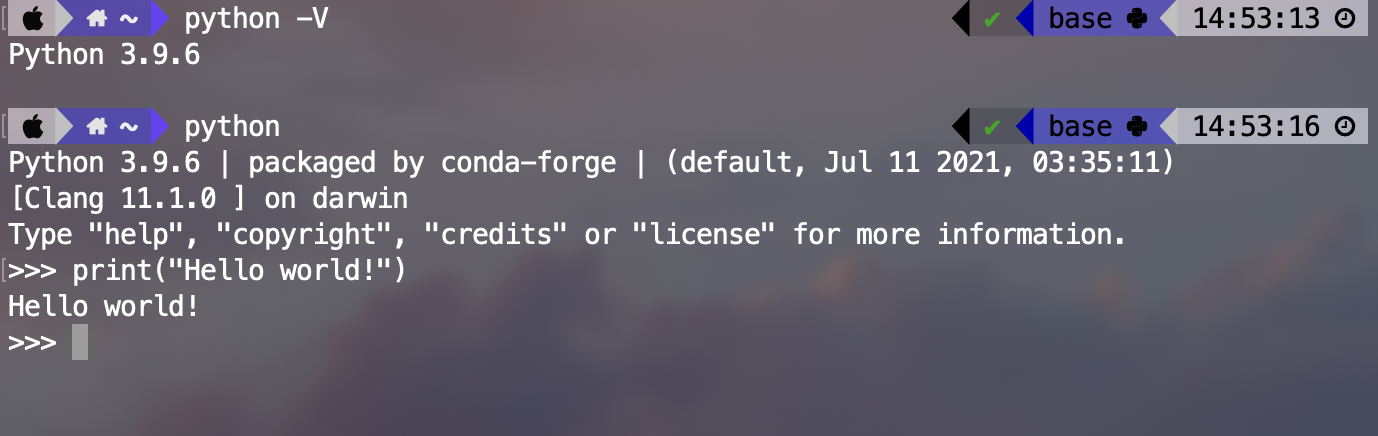 [Python] "Hello world!" 출력하기