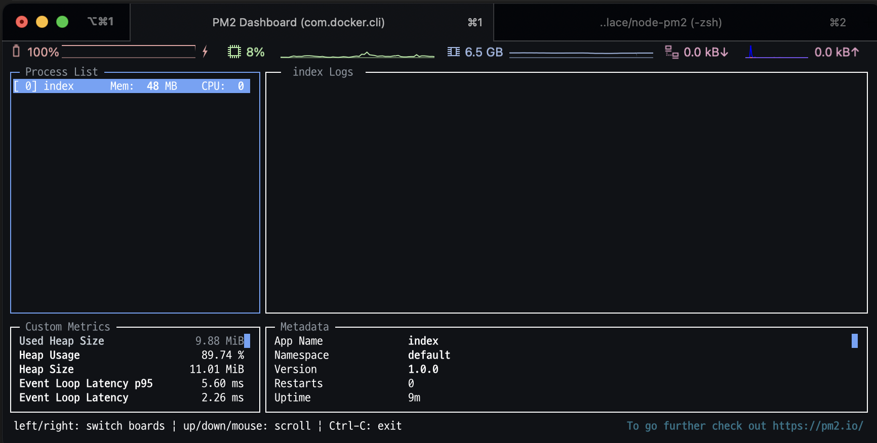 Node.js 부하 테스트 with Docker, PM2