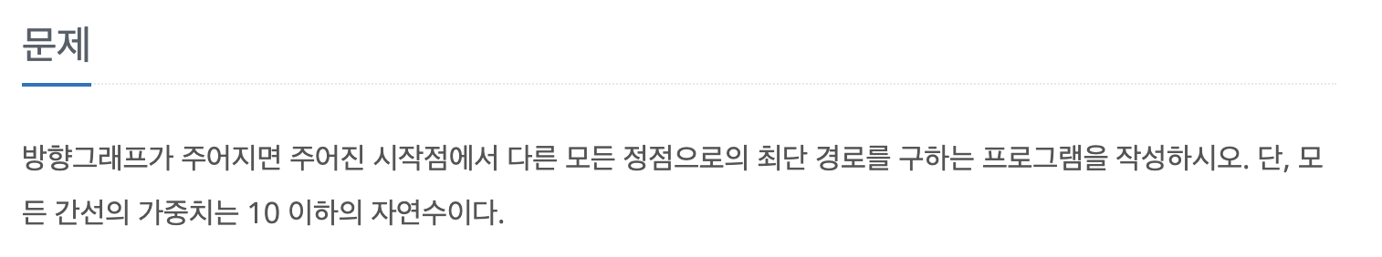 [BOJ] 1753 최단 경로 js