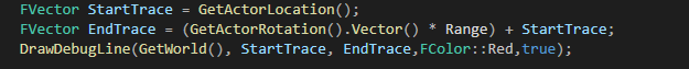 Line Trace , DebugLine
