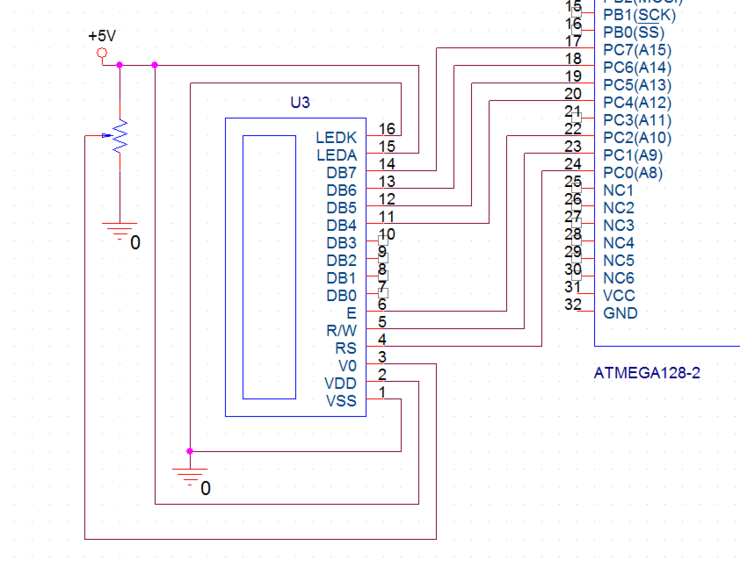 [Atmega128A] LCD 활용