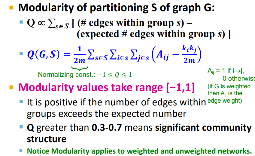 13 : Community Detection in Networks