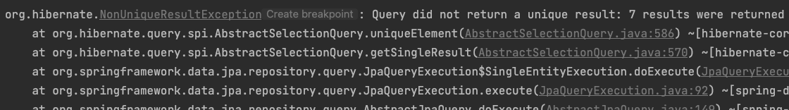 [JPA Error] IncorrectResultSizeDataAccessException 해결