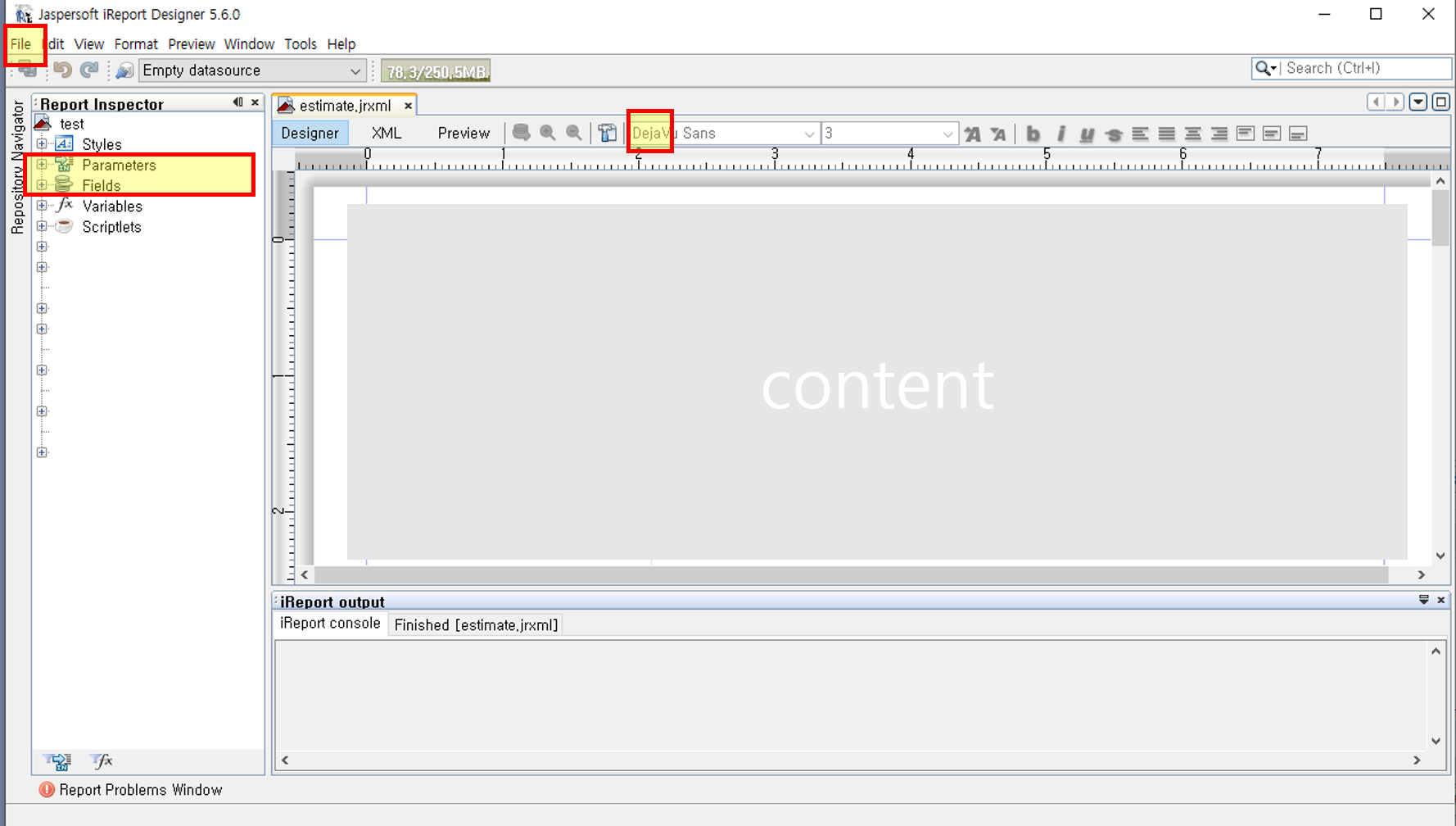 ireport 간단사용법