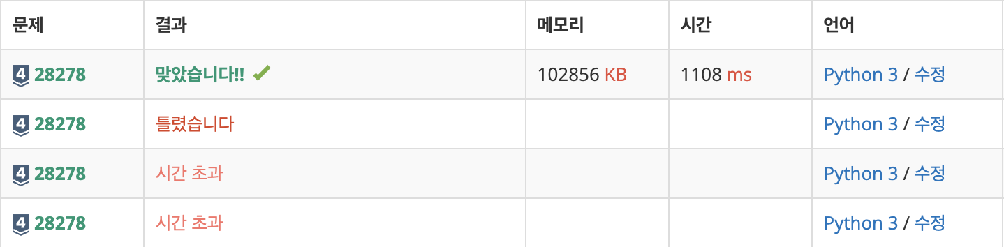 [백준] #28278 (스택2), #18258 (큐2)