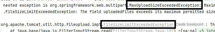 Spring의 MaxUploadSizeExceededException