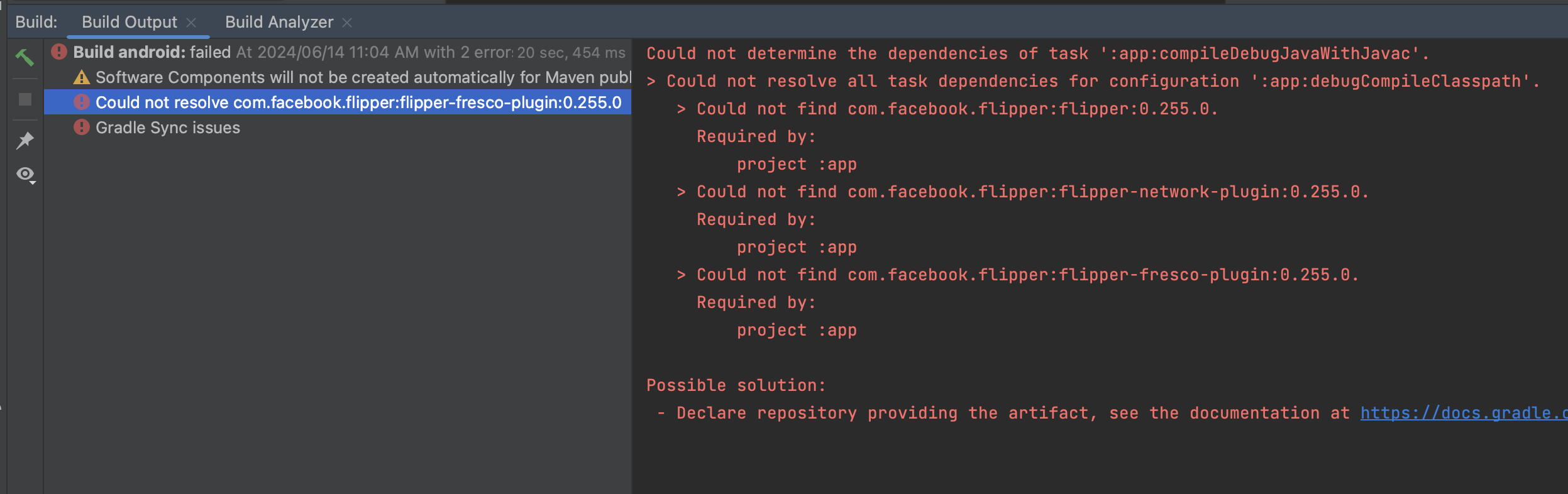 [React Native] Flipper 사용 중 발생한 Android 에러 대응