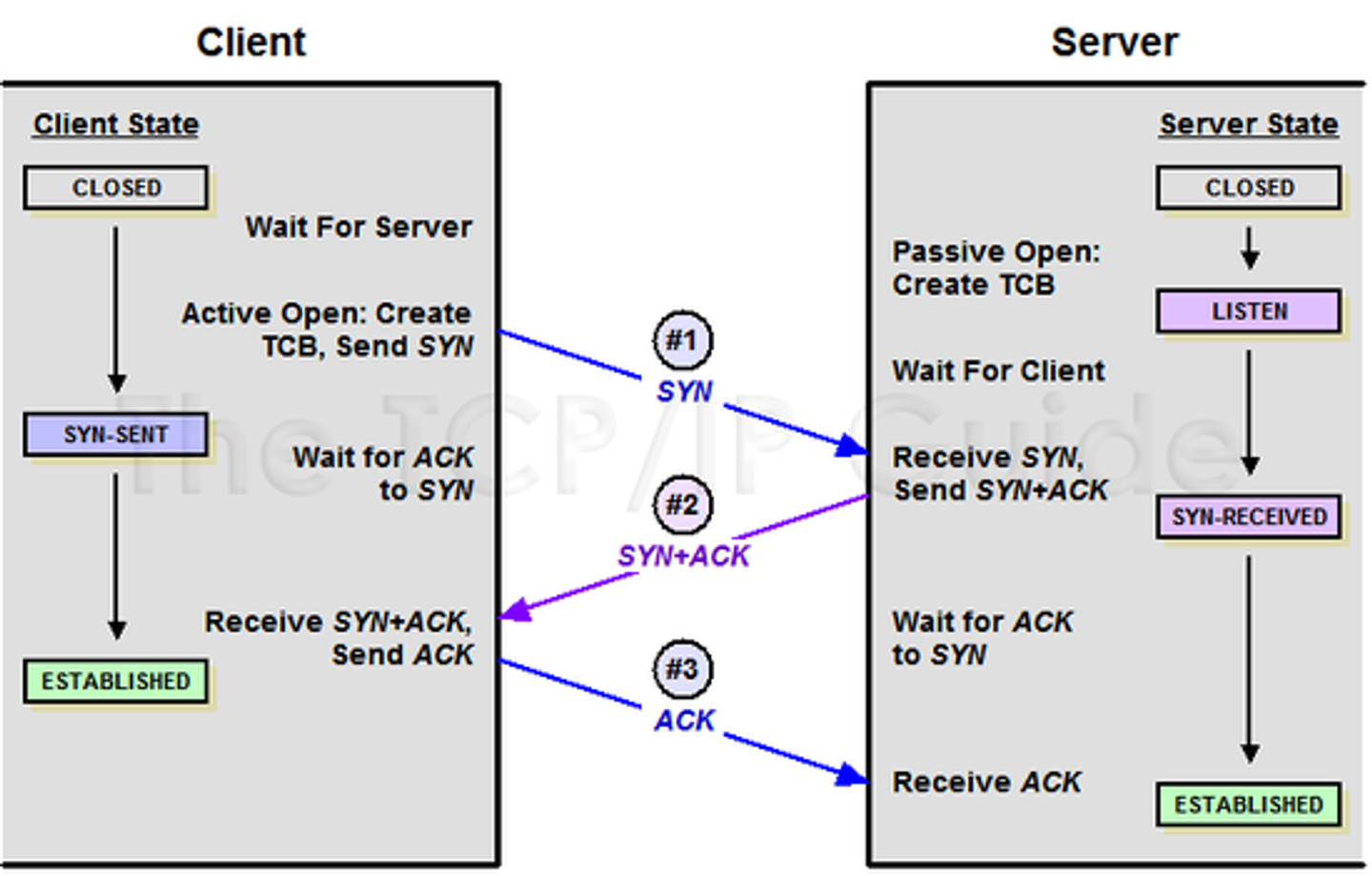 TCP 3,4-Way Handshake