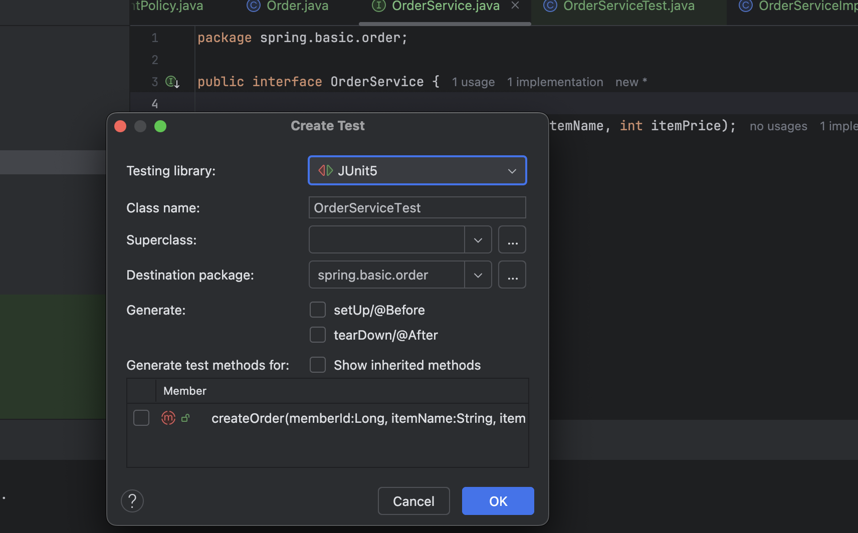 [SpringBoot/IntelliJ] Test 생성하기, Test에서 사용하는 함수들 - assertThat ...